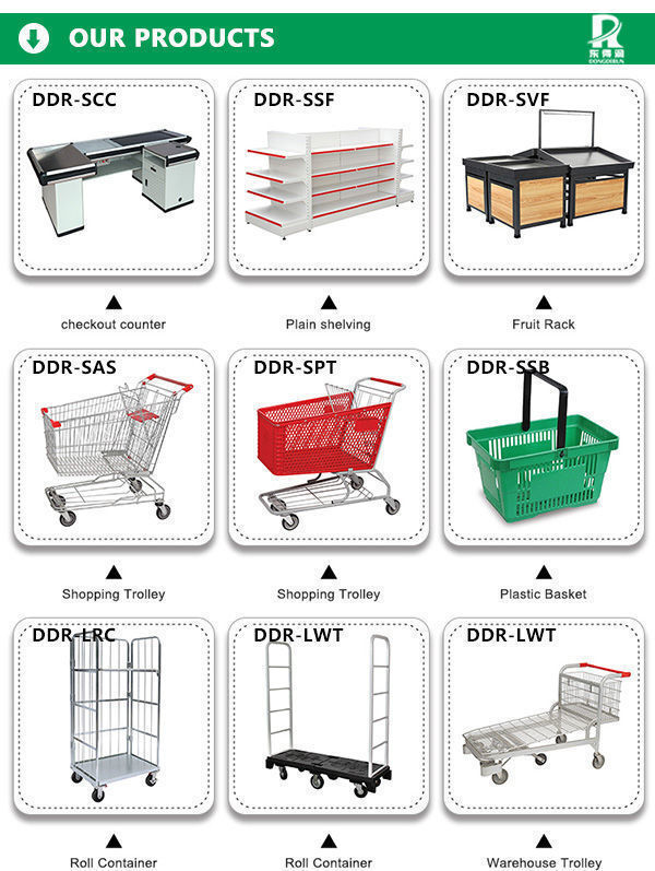 Industrial Logistic Metal Hand Push Platform Warehouse Storage Trolley ...