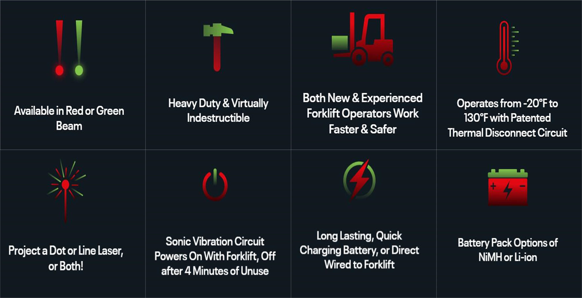 Laser-guide Fork Guidance System Ip68 Forklift Laser Alignment Guide ...