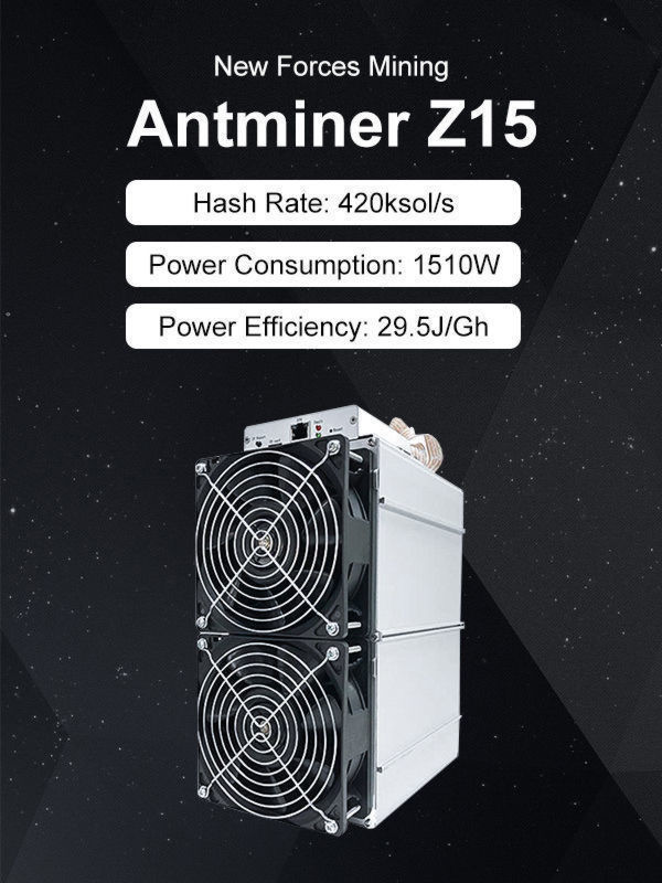 Buy Wholesale China Bitmain Antminer Z15 420ksol/s 1510w Asic Antminer ...