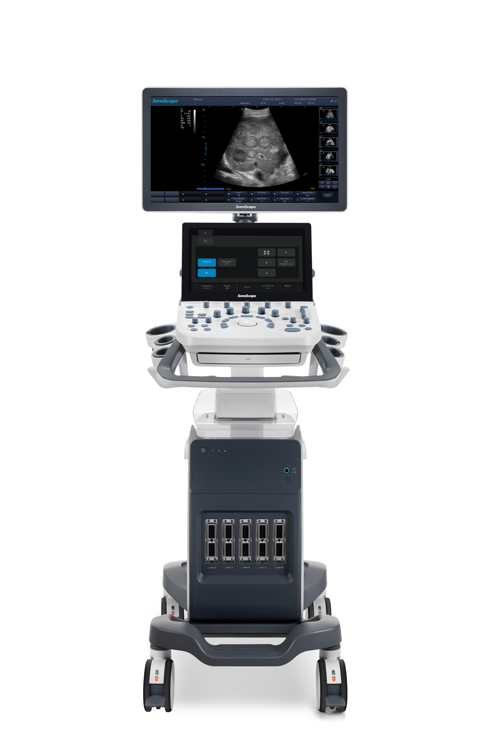 New Arrival 3d/4d/5d Color Doppler Scanner Trolley Echografo For ...