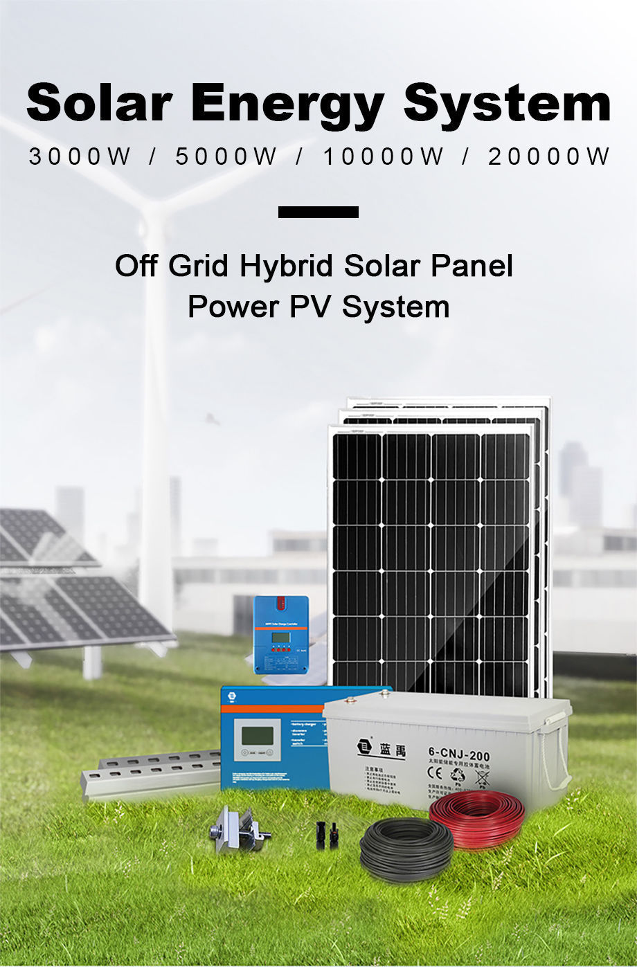 Buy Wholesale China Lanyu Pv 5kw 10kw 20kw Solar Power System Mono ...