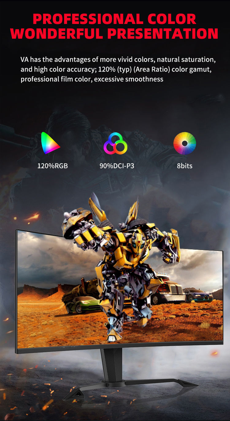 Professional Wqhd Free Sync 1500r Curvature Game Monitor Multi Window ...