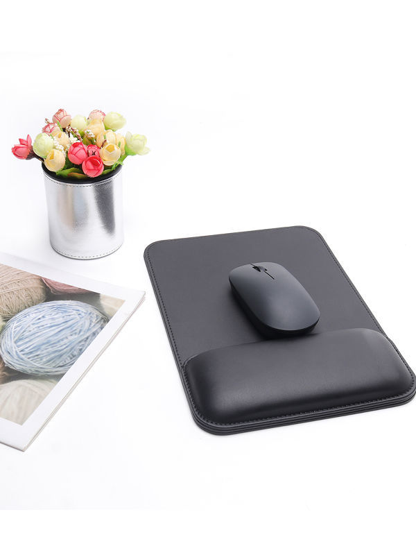 Buy Wholesale China Ergonomic Mouse Pad With Wrist Support Pu Leather ...