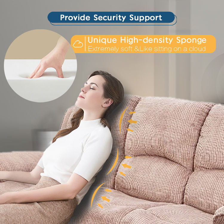 Geeksofa 3 Pieces Sectional Air Leather Match Fabric Manual Or Power ...