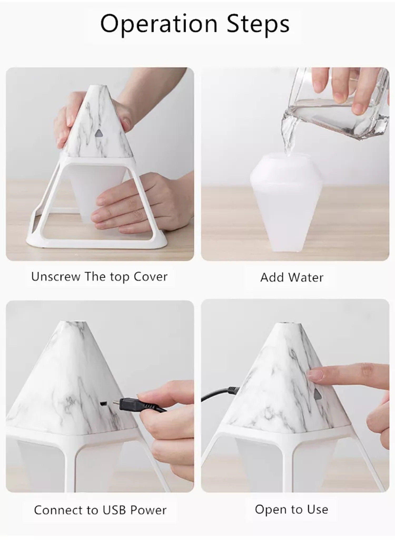 Buy Wholesale China New Arrival Home Desktop Usb Ultrasonic Air Pyramid ...