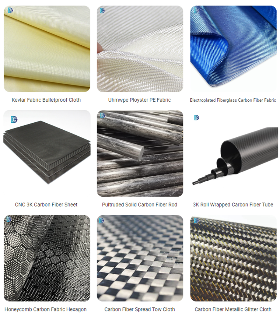 Plain Weave Carbon Fiber Fabric Price 1k 3k 6k 12k High Strength Fibre ...