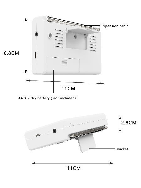 Buy China Wholesale Portable Radios Micro Fm Radio With Power Function ...