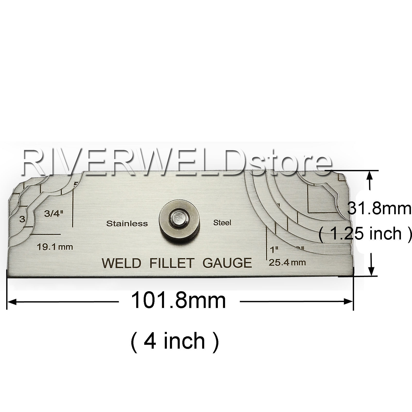 Riverweld 7piece Fillet Weld Set Gage Rl Gauge Depth Gauges Welding ...