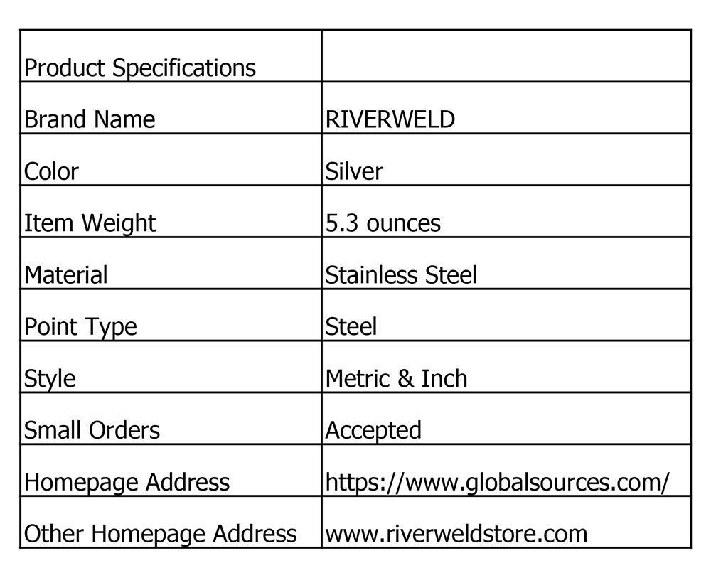 Riverweld 7piece Fillet Weld Set Gage Rl Gauge Depth Gauges Welding ...