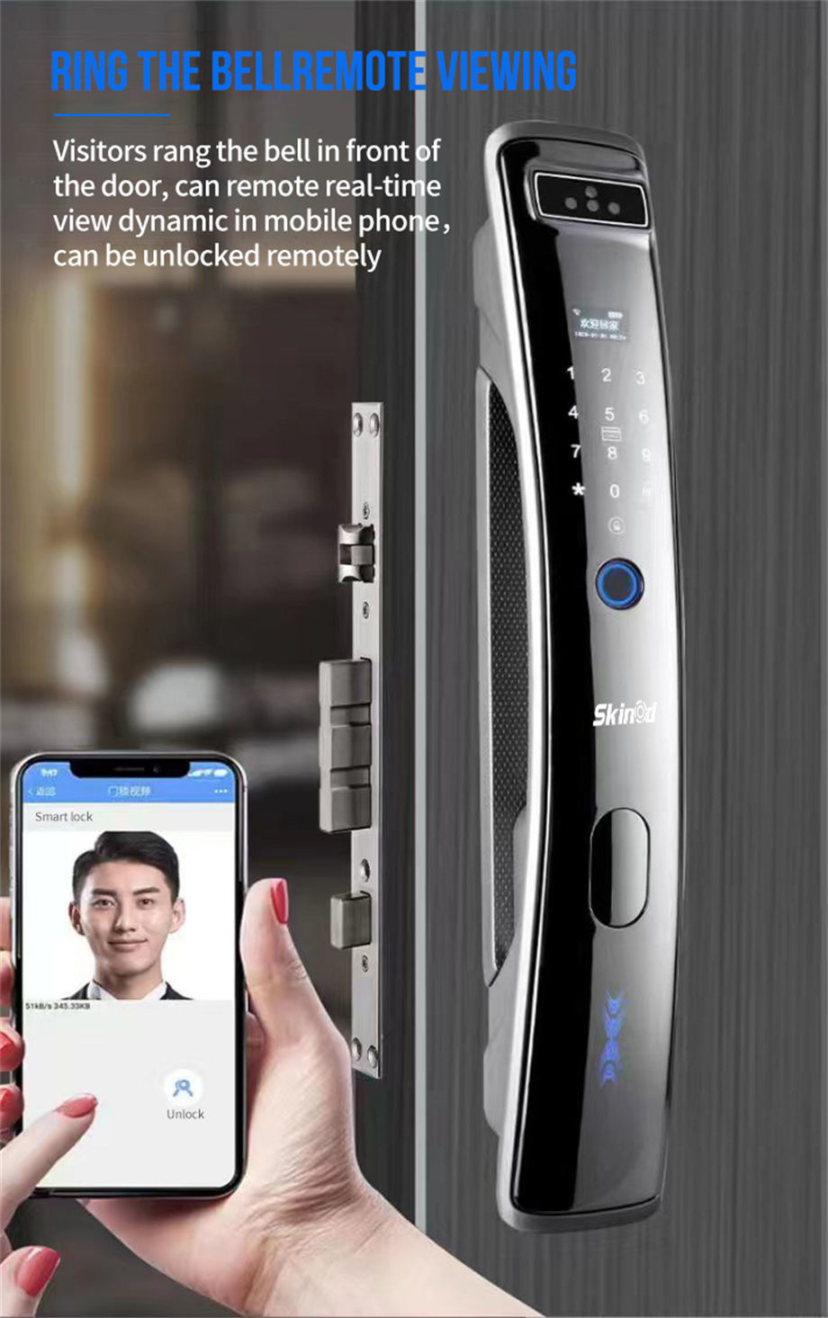 Buy Wholesale China Intelligent Biometric Fingerprint Door Handle ...