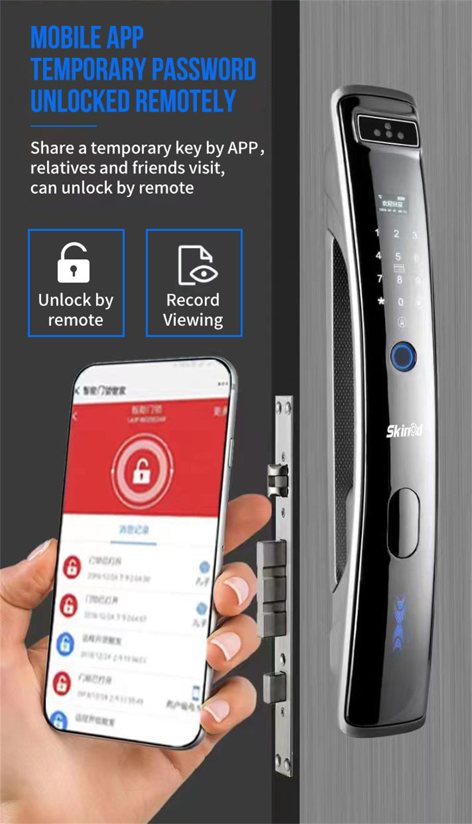 Buy Wholesale China Intelligent Biometric Fingerprint Door Handle ...