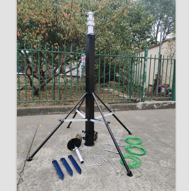 Portable 40ft Hand Winch Up Telescopic Mast Antenna Mast - Buy China ...