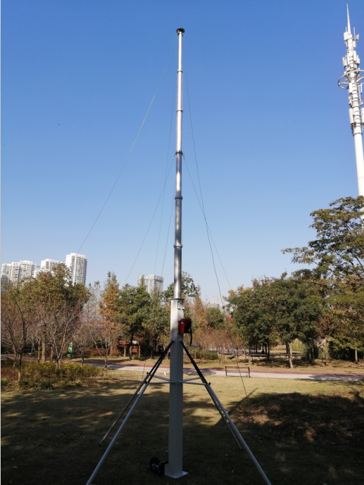 Portable 40ft Hand Winch Up Telescopic Mast Antenna Mast - Buy China ...