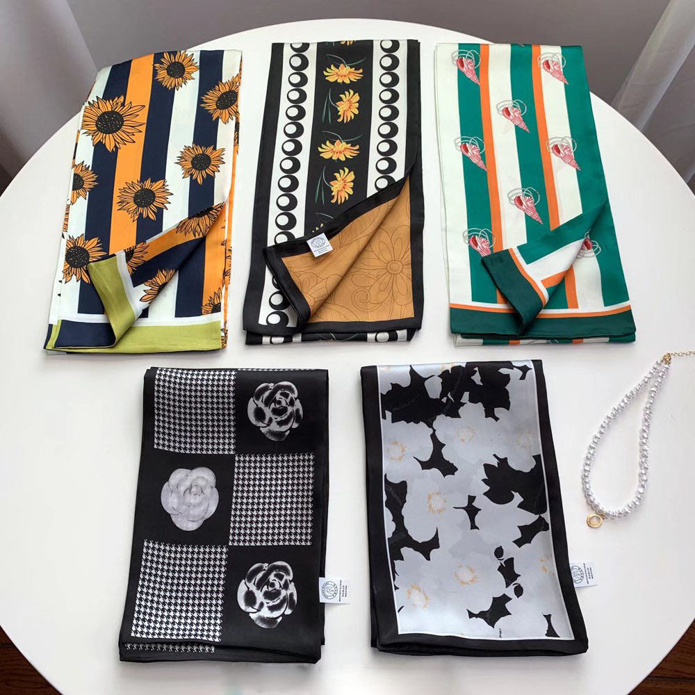 Buy Wholesale China Classic Style Round Point Design Silk Scarfs 100% ...