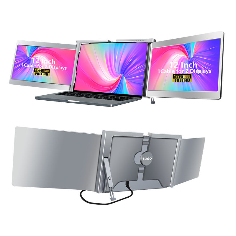 Buy Wholesale China 12-inch One Cable Triple Screen Laptop Monitor ...