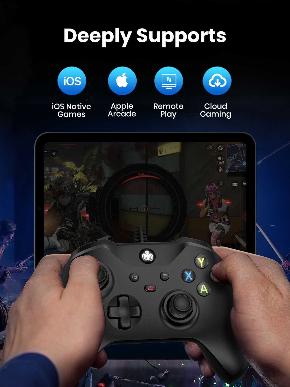 Buy Wholesale China Wireless Telescopic Game Controller Gamepad For ...