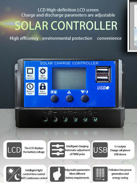 Solar Charge Controller 100 Amp Auto Solar Charge Controller For Solar ...