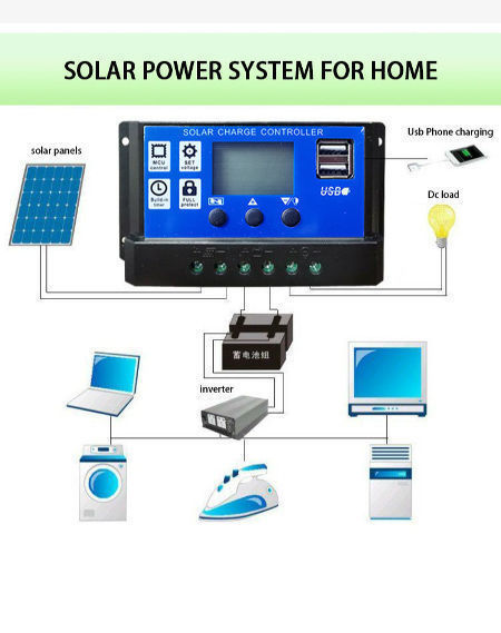 Solar Charge Controller 100 Amp Auto Solar Charge Controller For Solar Panel Controll, Solar ...