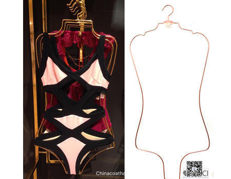 Buy Wholesale China Metal Swimwear Display Hanger Rose Gold Finishing ...