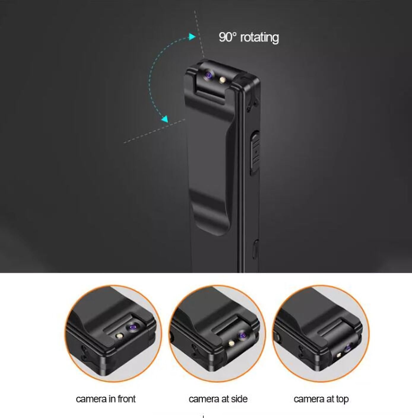 Hd 1080p Body Worn Camera Portable Wearable Magnetic Video Spy Camera ...