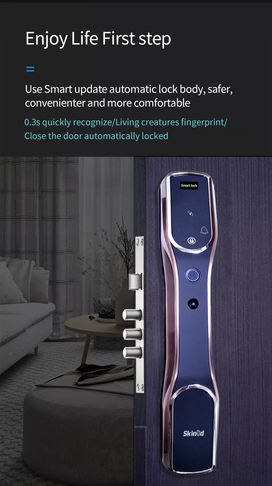 Buy Wholesale China Full Automatic Smart Fingerprint Door Lock With ...