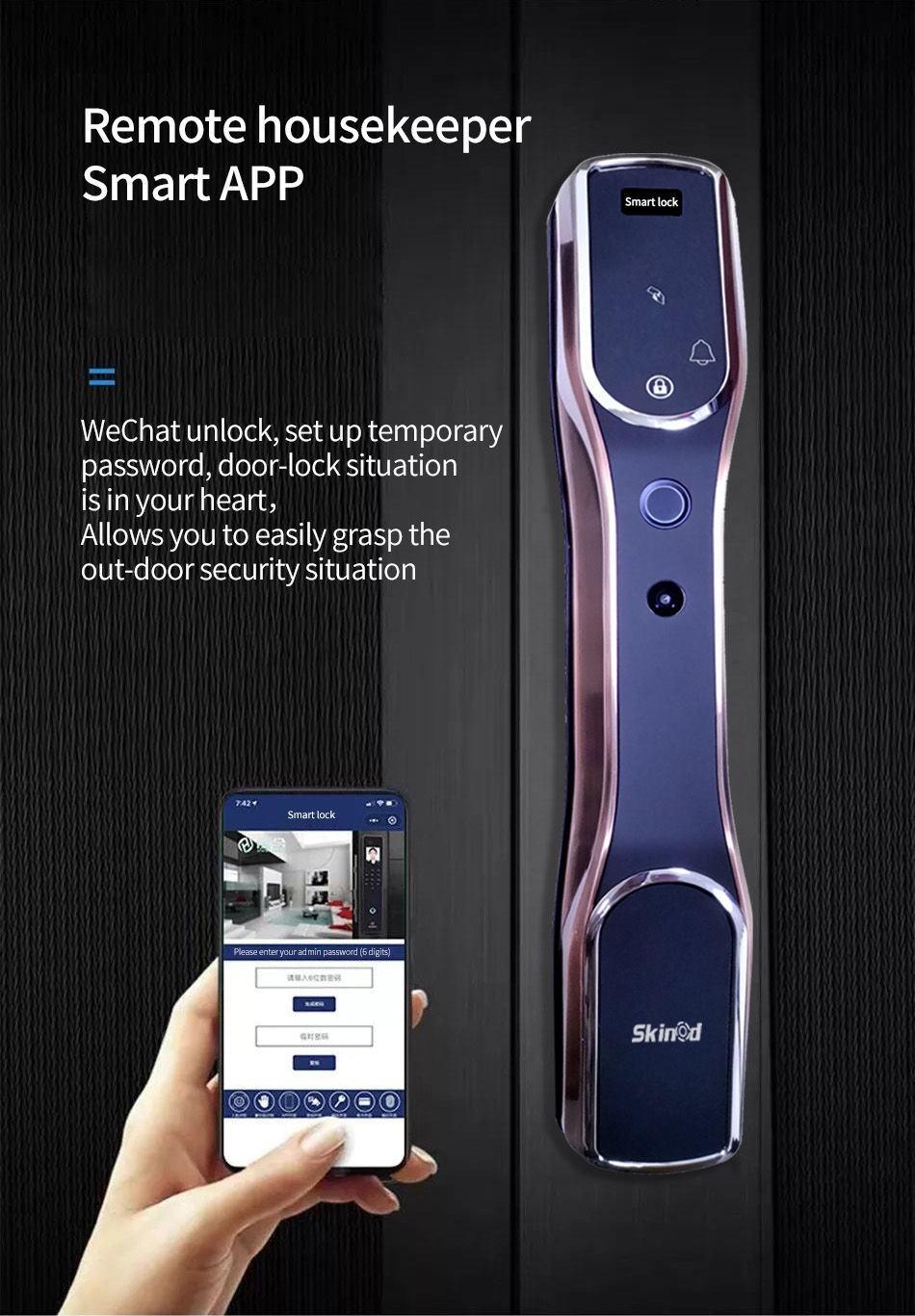 Buy Wholesale China Full Automatic Smart Fingerprint Door Lock With ...