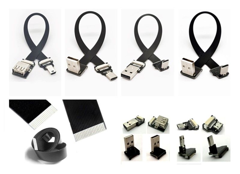 Buy Wholesale China Flat Fpc Ribbon Usb 3.1 Cable Usb-c Elbow Type C ...