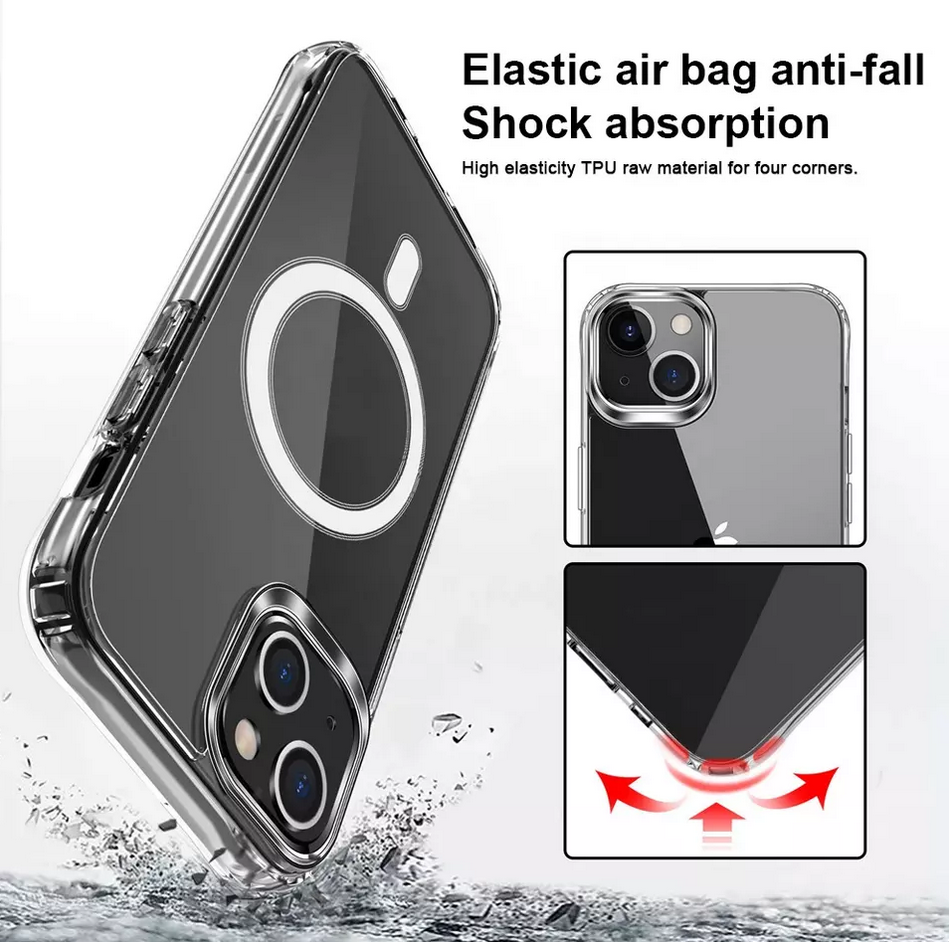 Buy Wholesale China For Iphone14 Magasafe Cover Anti Shock Clear Tpu Pc Wholesale Cell Phone ...