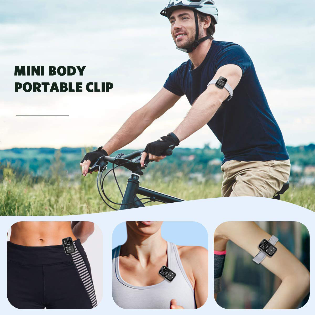 Buy Wholesale China Mp3 Player With Bluetooth Sports Clip-on Music ...
