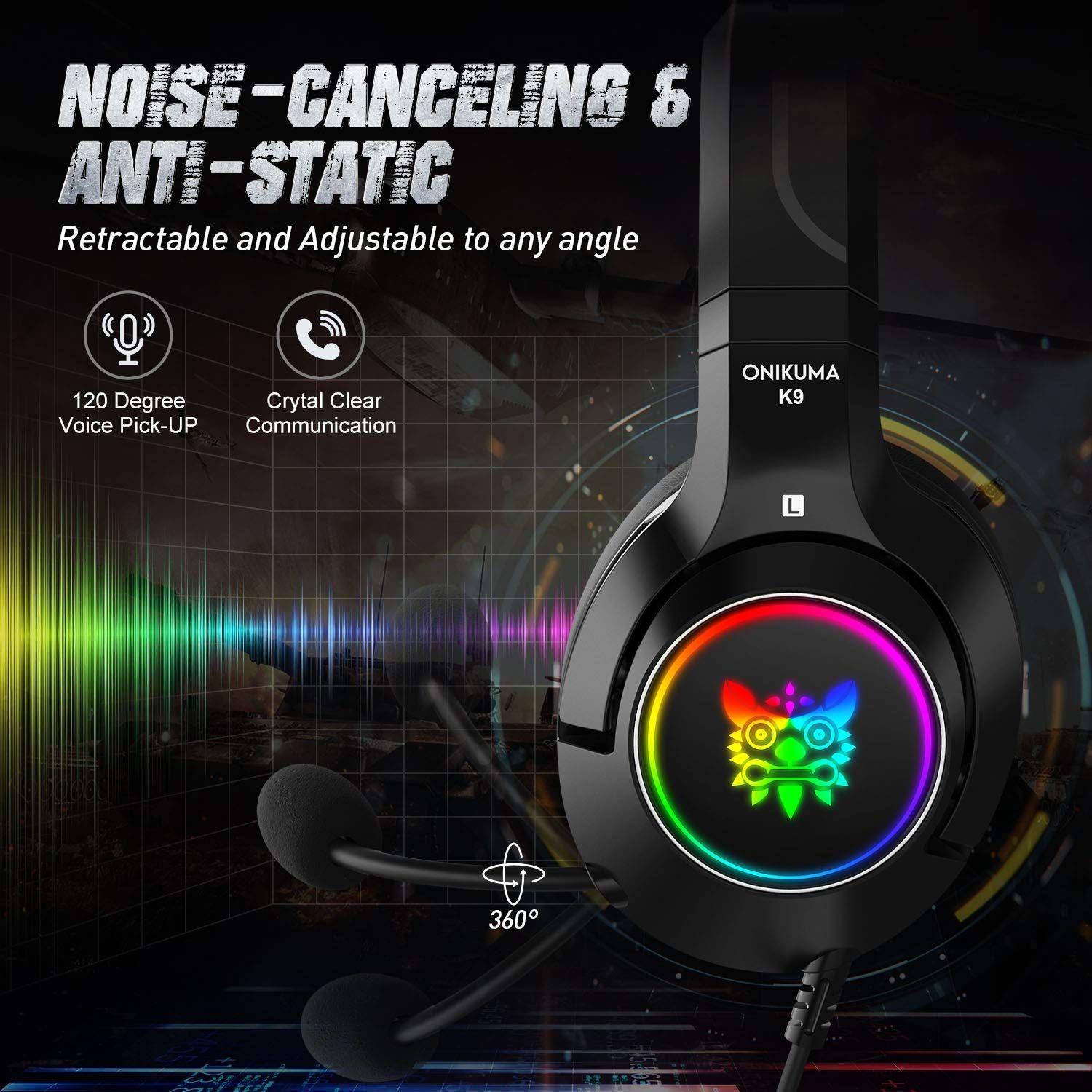 Buy Wholesale China 7.1 Rgb Gaming Headsets With Hiden Mic Rotatable ...
