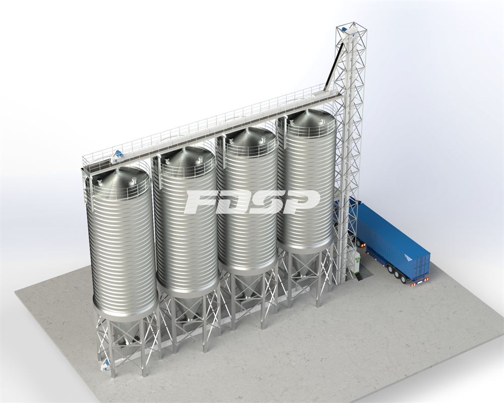 Buy Wholesale China Used Grain Storage Silo Sale Cement Silo Works For ...