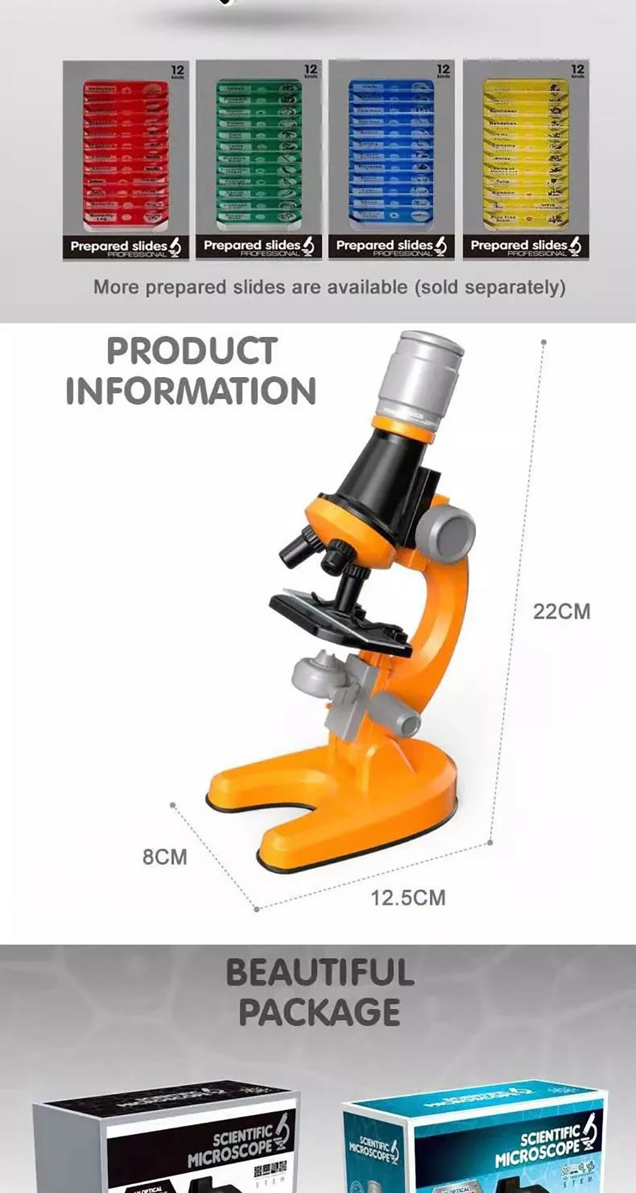 Toy Biological Microscope For Student Lab Science Equipment Science ...