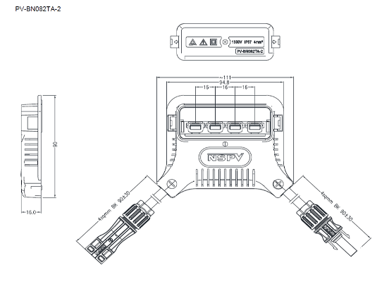 Buy Wholesale China Solar Panel Junction Box 1500vdc Rated Voltage ...