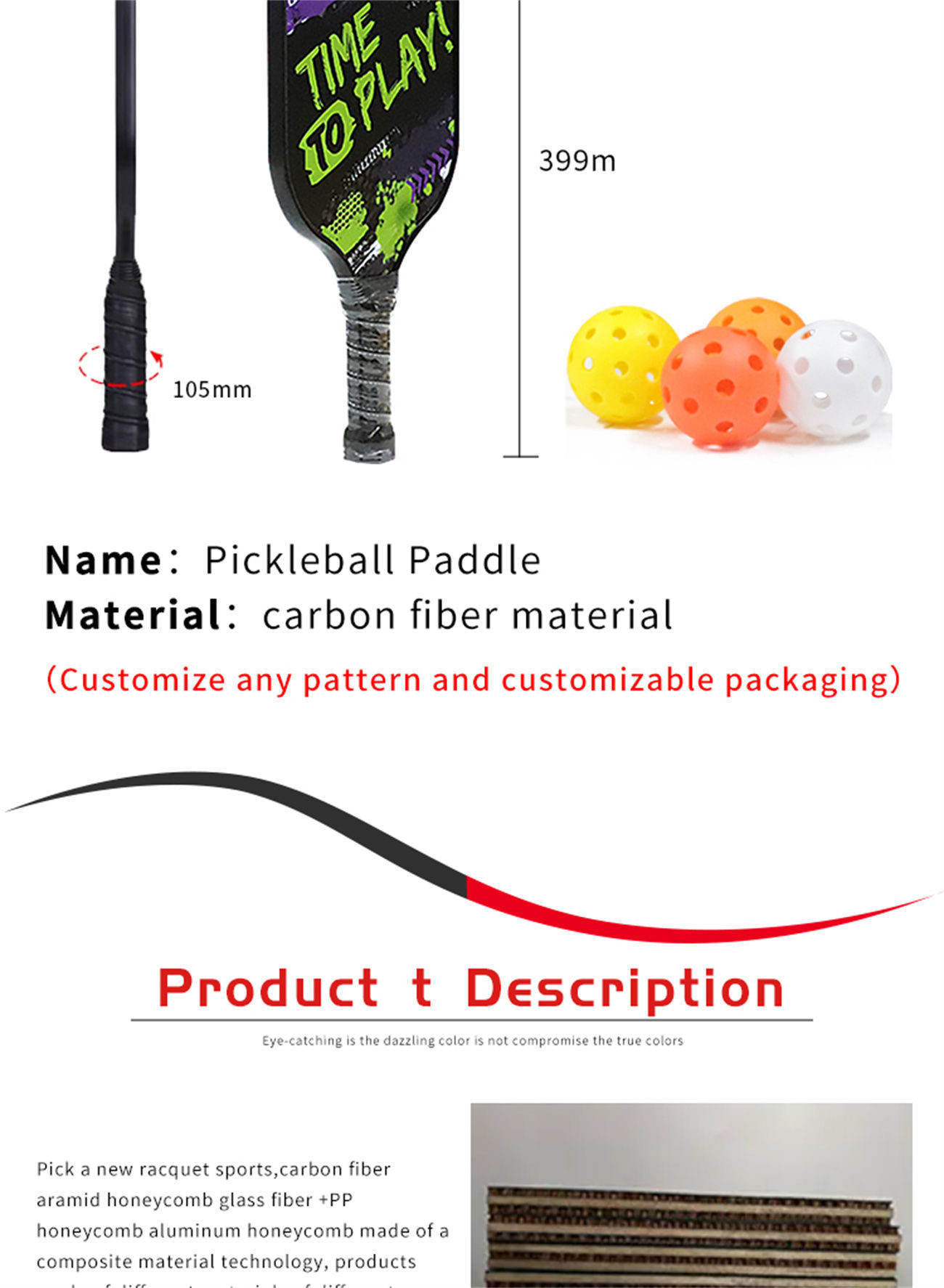 Buy Wholesale China Customized Padel Rackets Carbon Fiber Paddle Sport ...