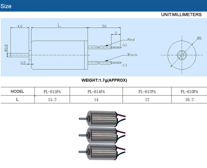 Buy Wholesale China 6mm 610 612 614 615 1.5v 3v 5v 6v Coreless Micro ...