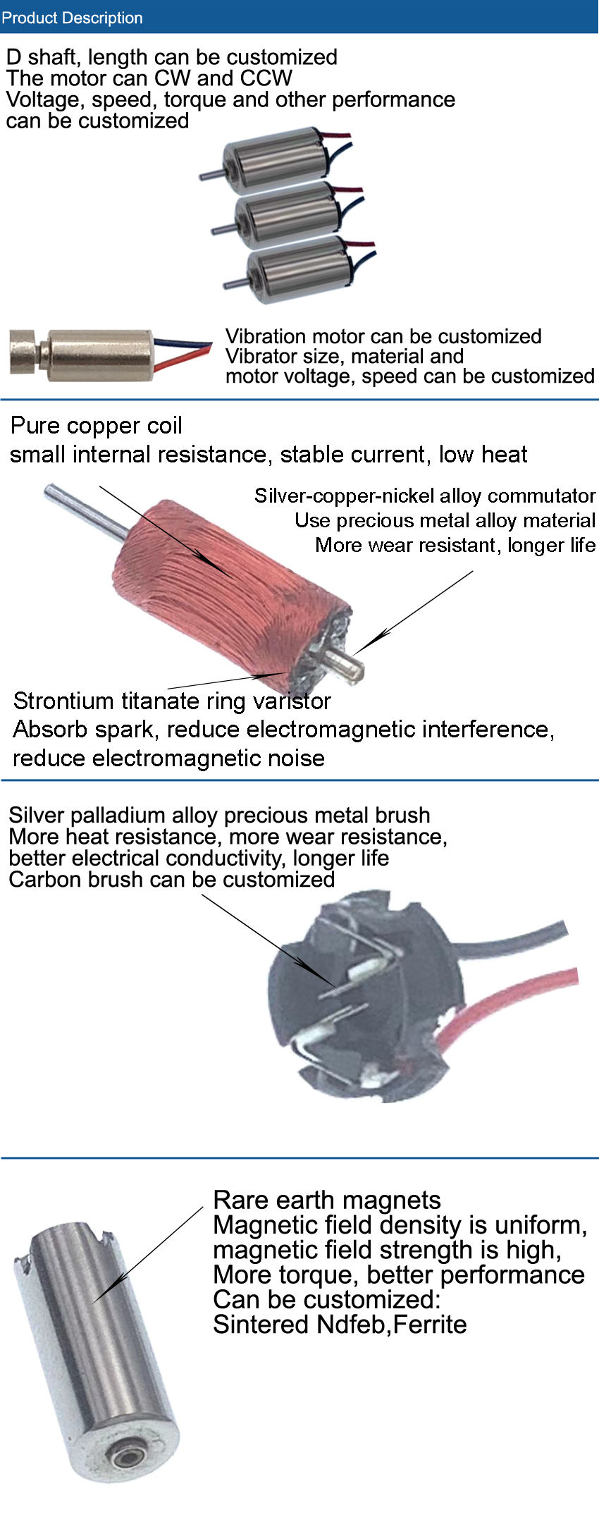 Buy Wholesale China 6mm 610 612 614 615 1.5v 3v 5v 6v Coreless Micro ...