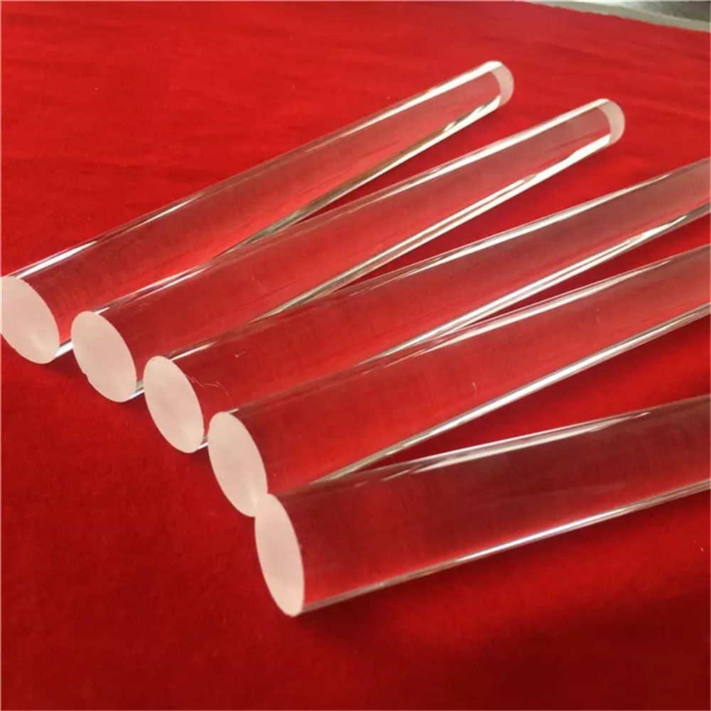 High Temperature Customized Size Optical Fiber Fused Clear Glass Rod ...