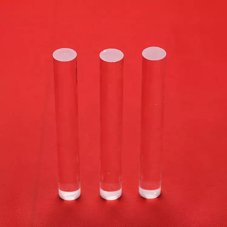 High Temperature Customized Size Optical Fiber Fused Clear Glass Rod ...