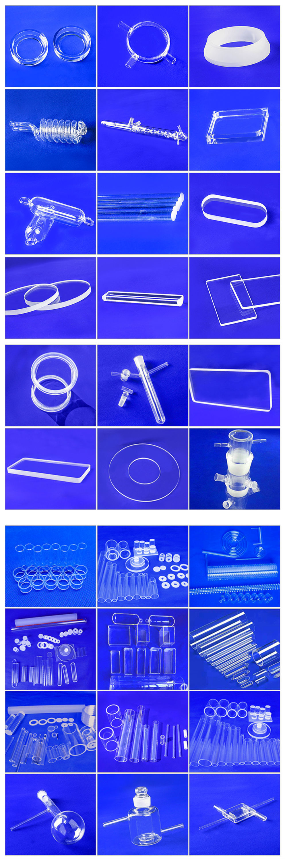 High Temperature Customized Size Optical Fiber Fused Clear Glass Rod ...