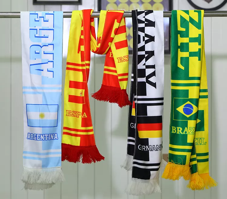 Buy Wholesale China Team Scarves Soccer 2022 Qatar World Flag Cup Gift ...