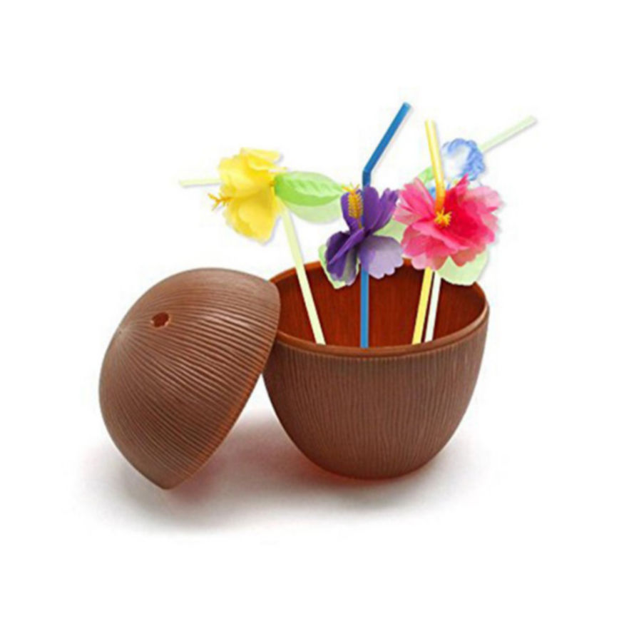 Buy China Wholesale New Dessert Drinking Plastic Coconut Cup With Straw ...