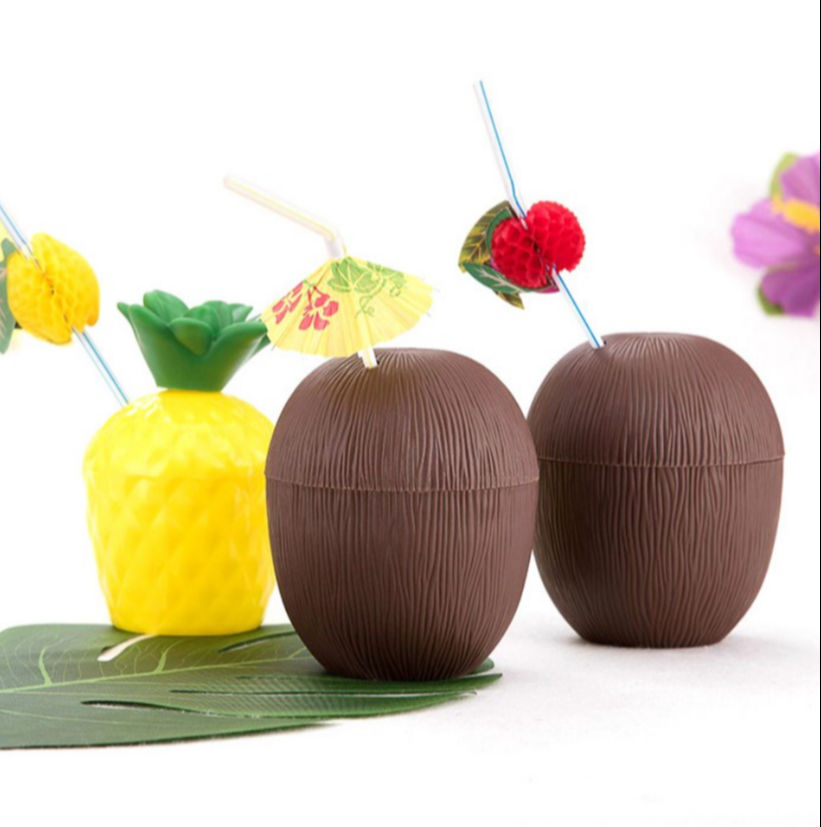Buy China Wholesale New Dessert Drinking Plastic Coconut Cup With Straw ...