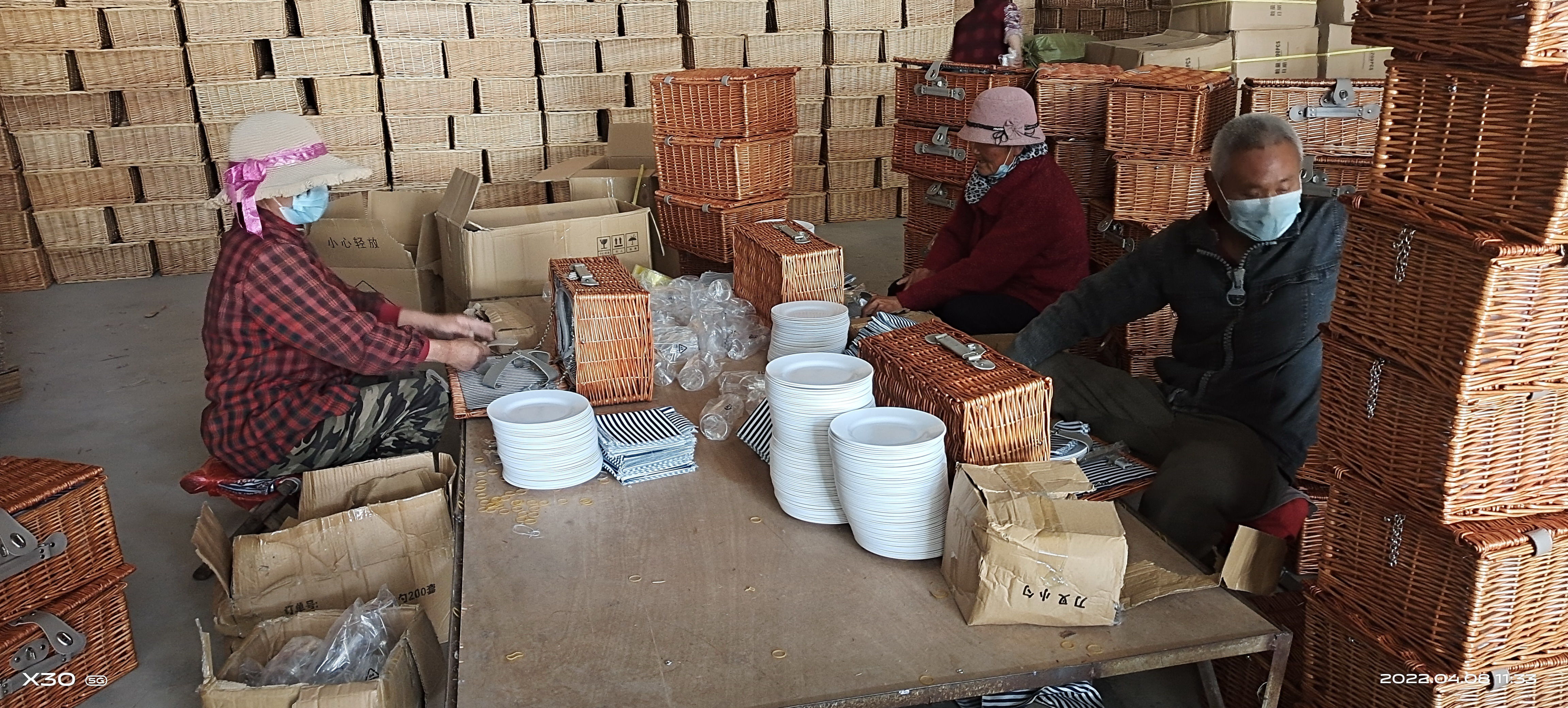 Wholesale Empty Wicker Picnic Basket, Wicker Hamper Picnic Basket For ...