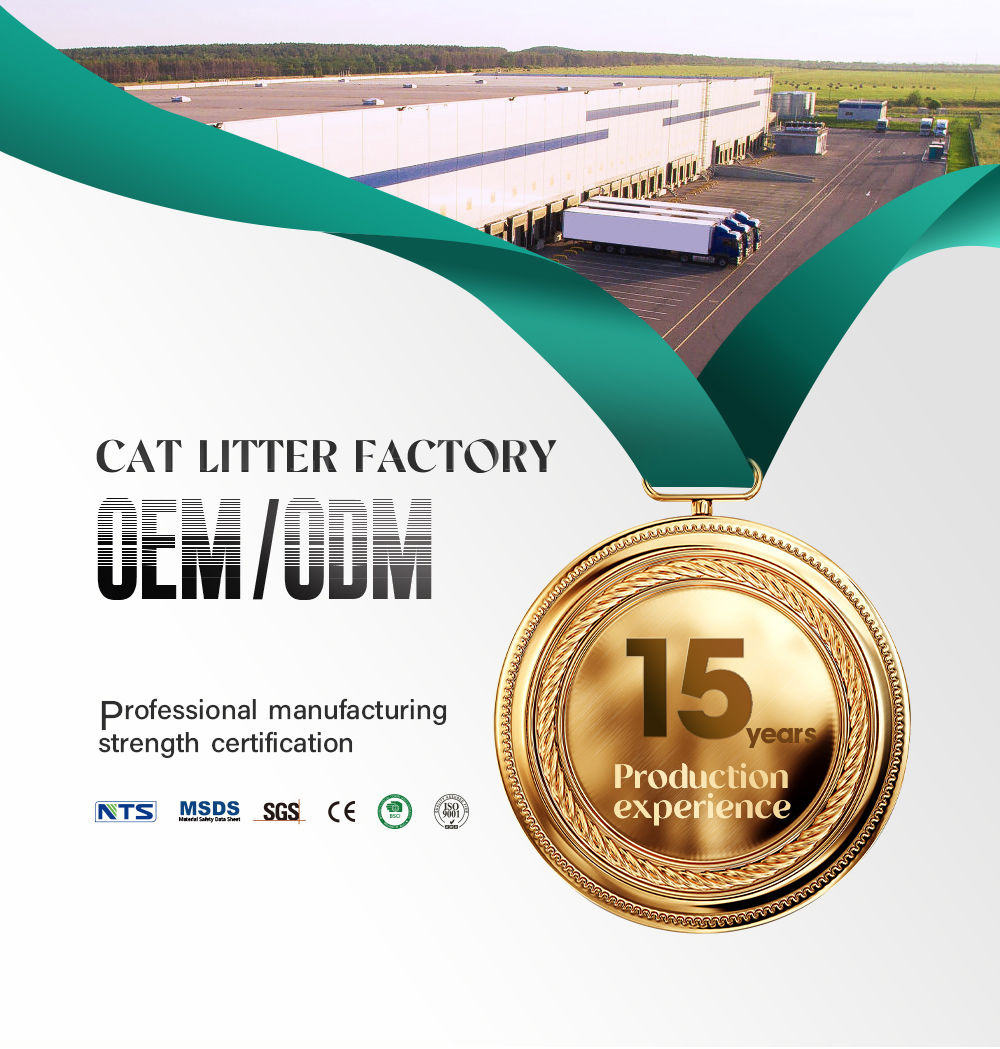 Oem Odm Bentonite Cat Litter Factory Price Dust Free Deodorization ...