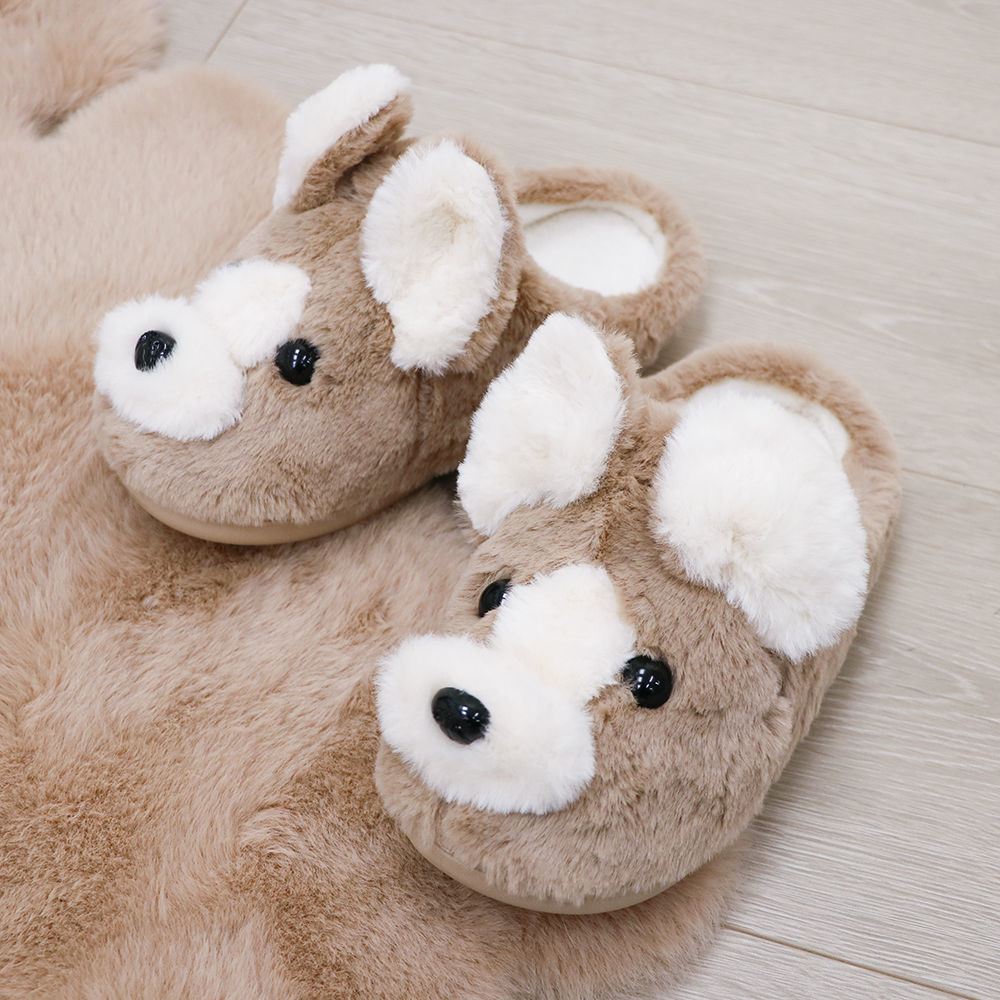 Buy Wholesale China Popular Winter Warm Women Fluffy Fur Cow Slipper ...