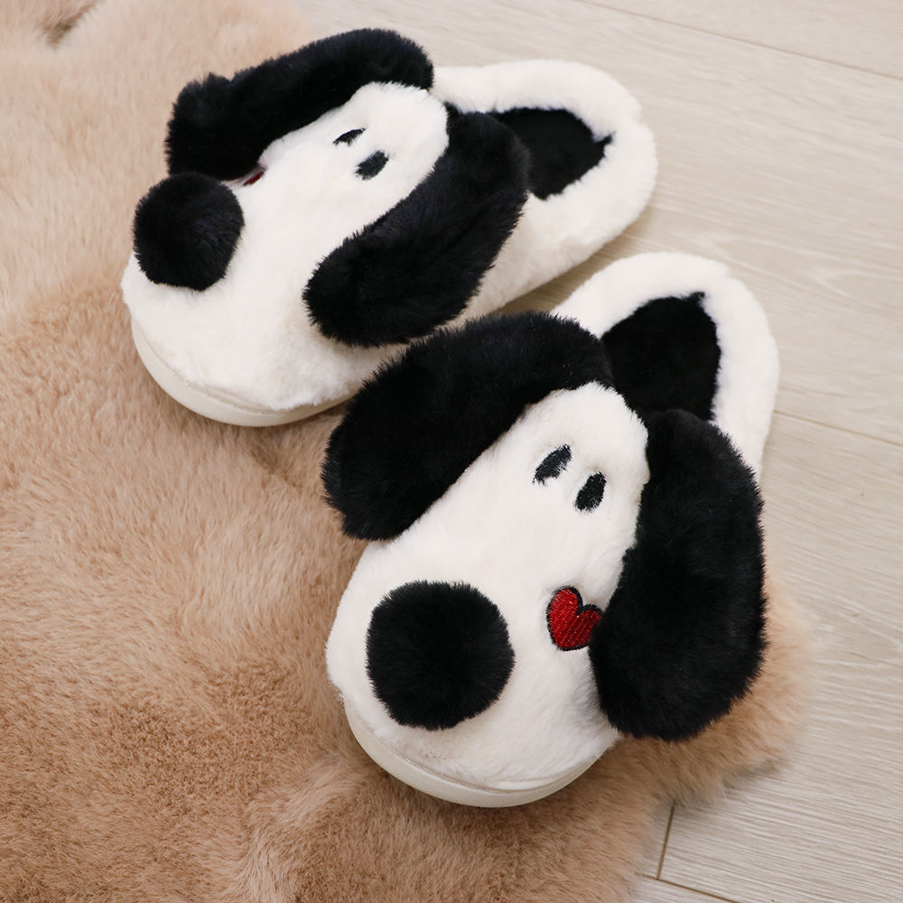 Buy Wholesale China Popular Winter Warm Women Fluffy Fur Cow Slipper ...