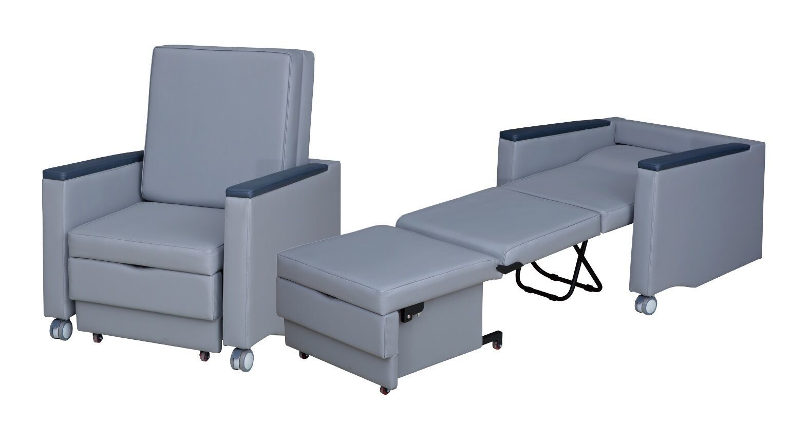 Factory Price Patient Room Wide Medical Folding Chair Bed Hospital ...