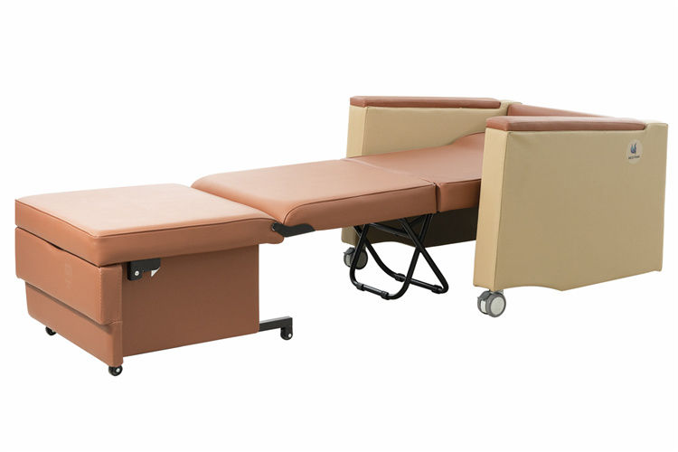 Factory Price Patient Room Wide Medical Folding Chair Bed Hospital ...