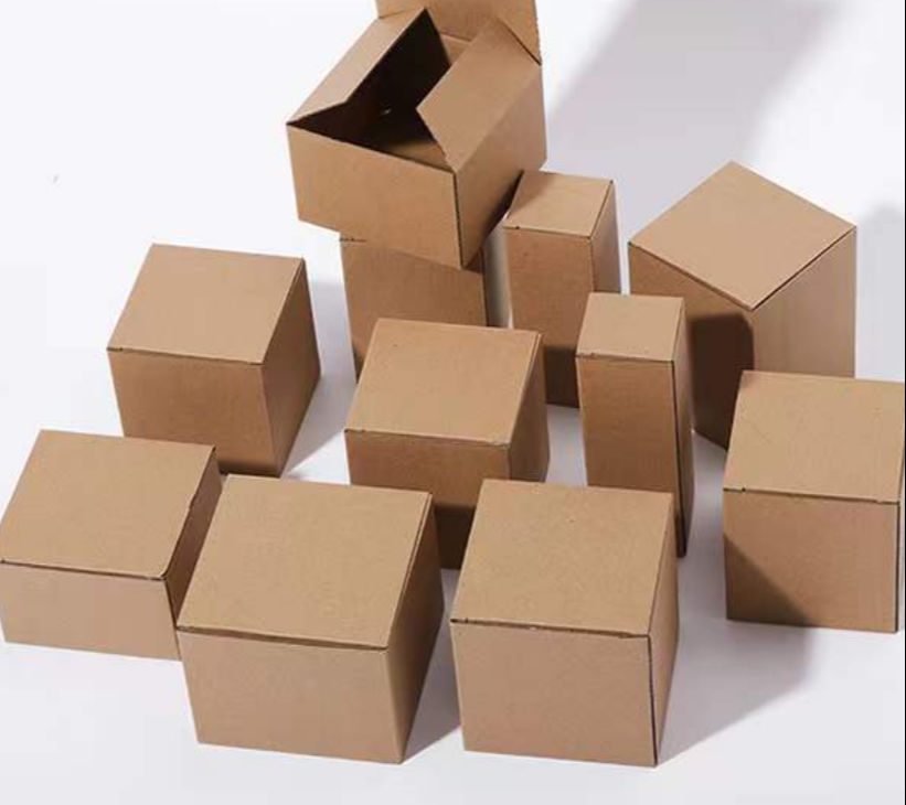 Custom Logo Printed Brown Craft Paper Corrugated Cardboard Shipping ...