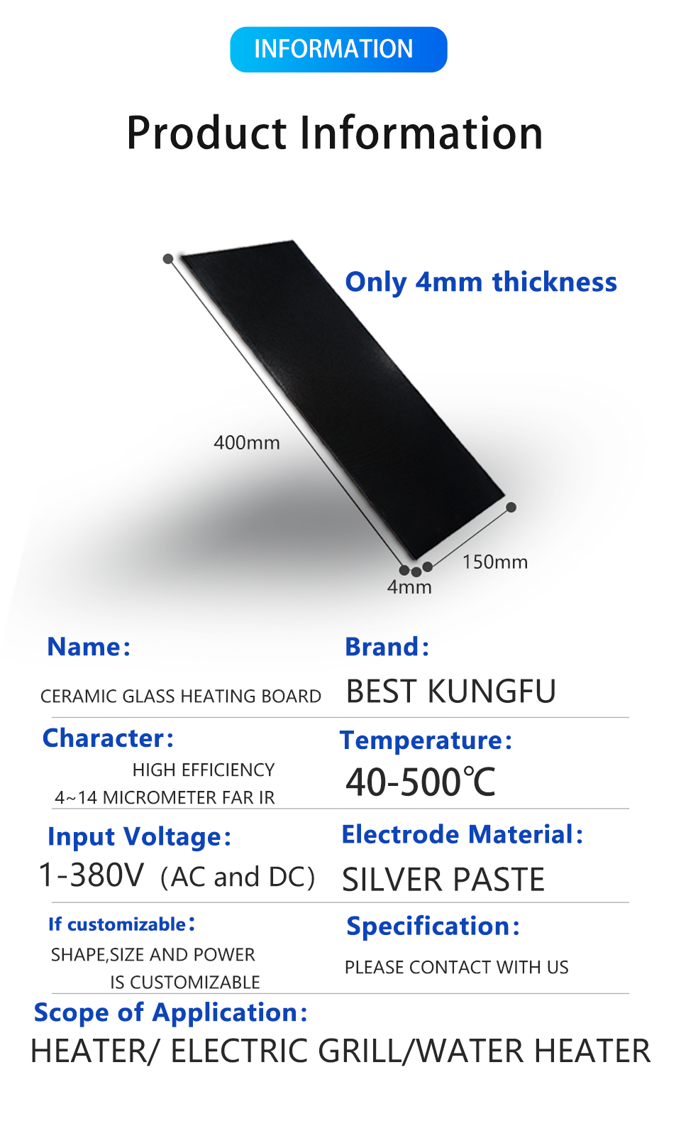 Ceramic Glass Heating Board ,high Temperature Heating Glass Plate ...
